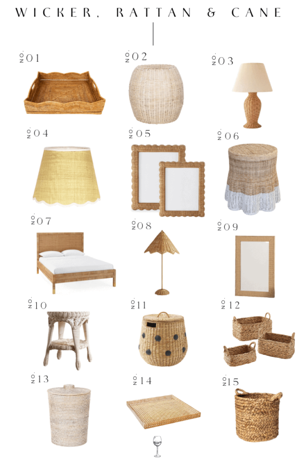 LUSTING OVER ALL THINGS WOVEN: RATTAN, WICKER AND CANE