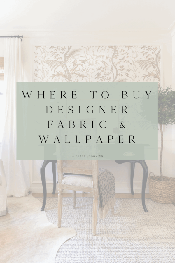 WHERE TO BUY DESIGNER FABRIC & WALLPAPER - A Glass of Bovino