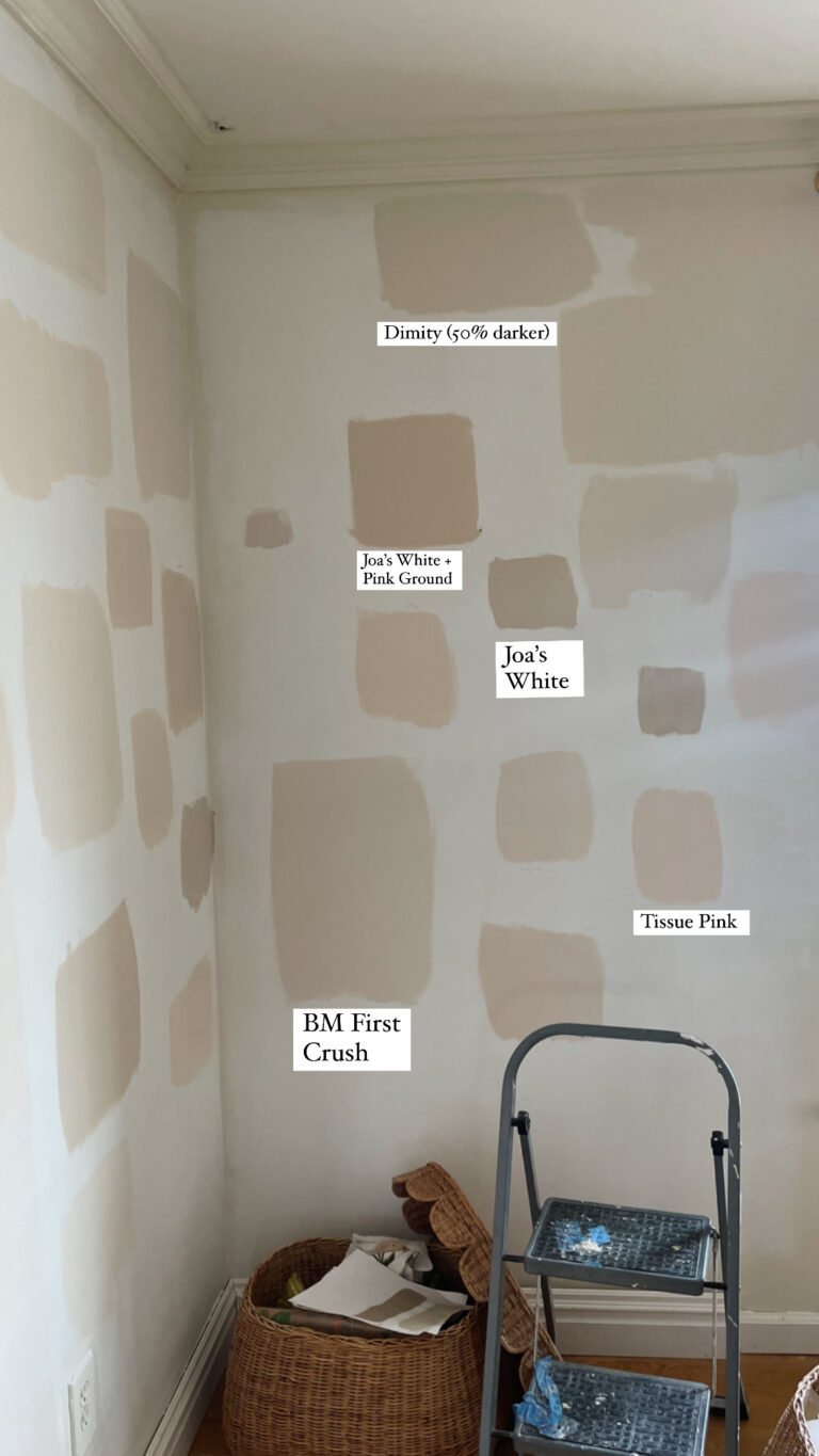 THE PERFECT PINK BEIGE PAINT COLOR FOR OUR LIVING ROOM