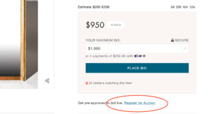 How I prepare to bid and win something at an online auction