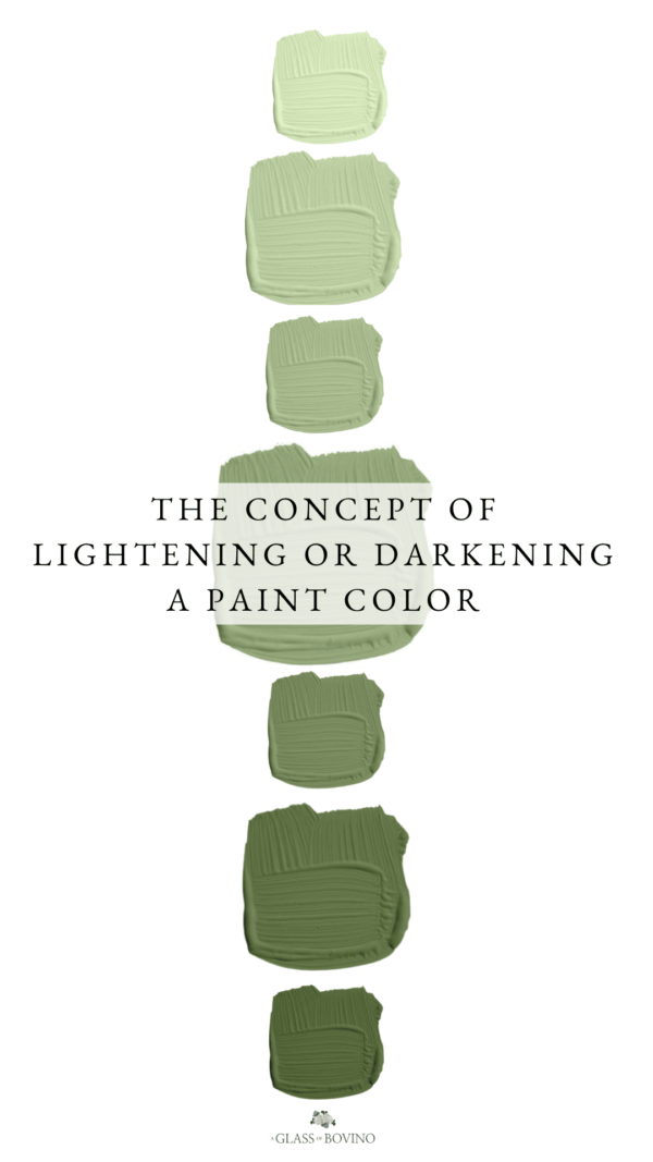 HOW TO LIGHTEN OR DARKEN A PAINT COLOR