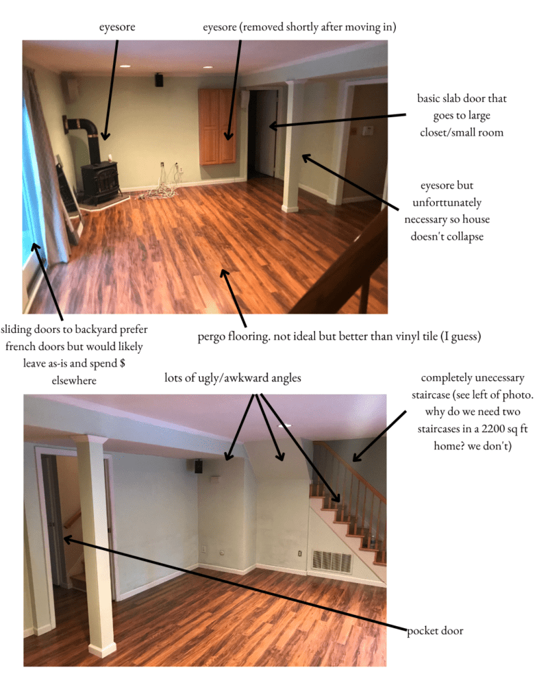 ALL THE DIFFERENT WAYS I WOULD DESIGN OUR CHALLENGING FAMILY ROOM - A ...