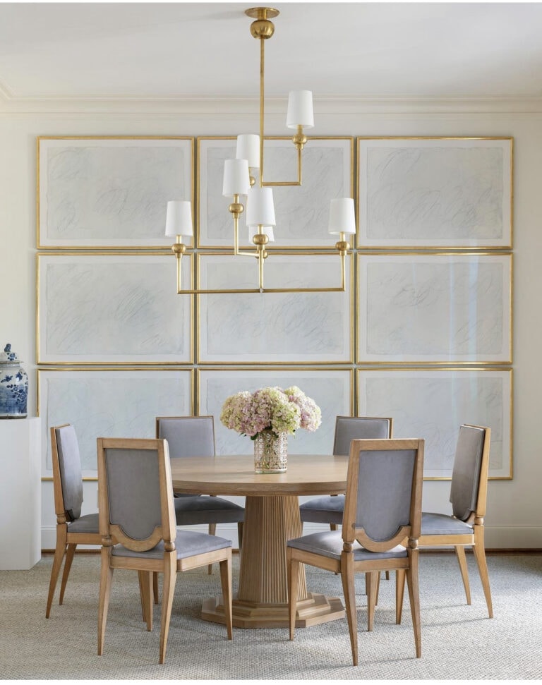 making plain walls more interesting without molding or wallpaper