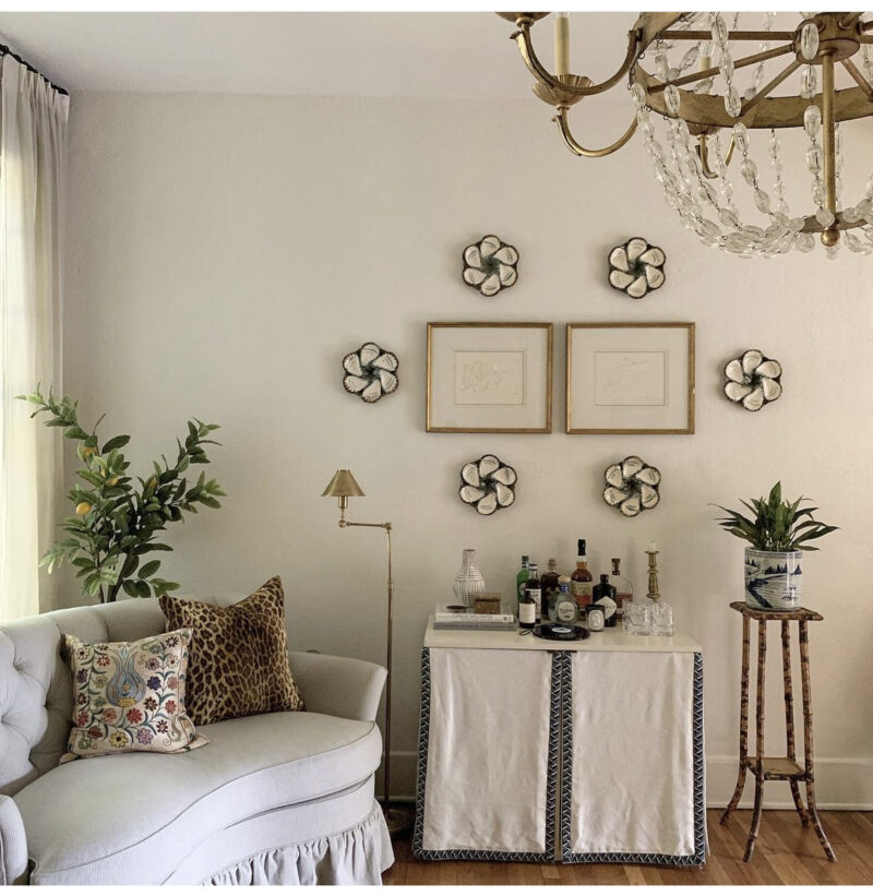 making plain walls more interesting without molding or wallpaper