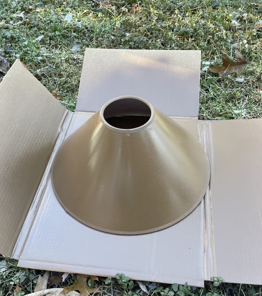 EASY DIY GLOSSY LACQUER LAMP SHADE MAKEOVER