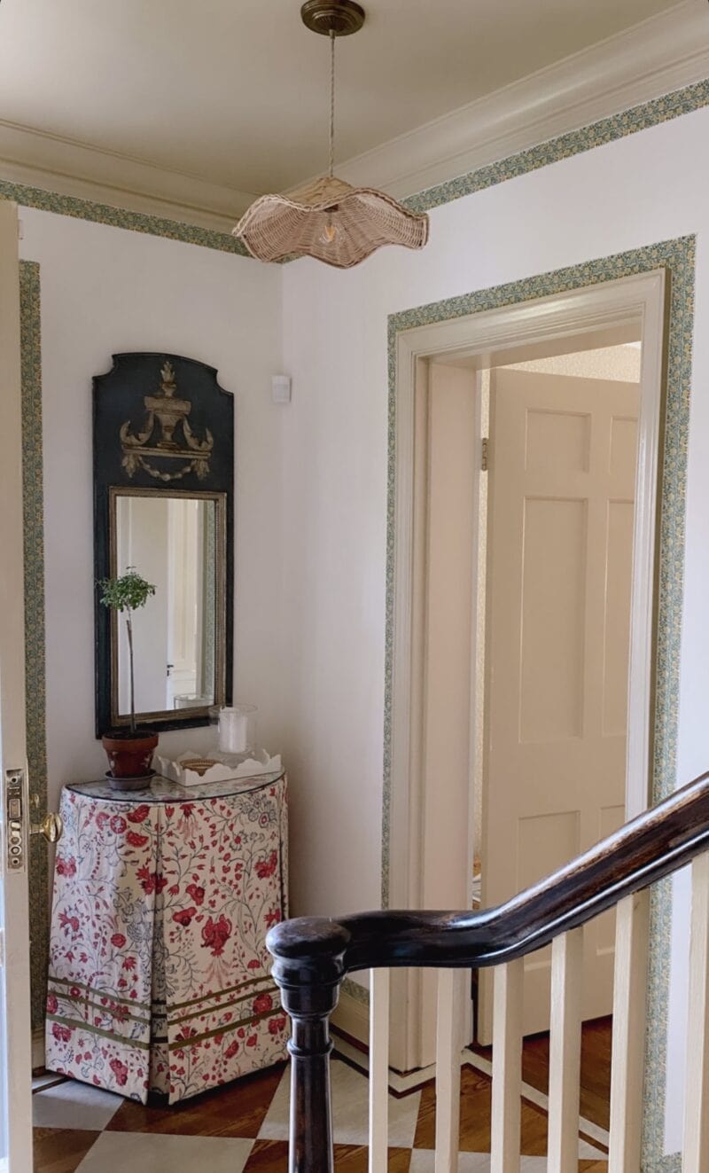 making plain walls more interesting without molding or wallpaper